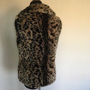 Tops | Leopard Fur Vest | Poshmark